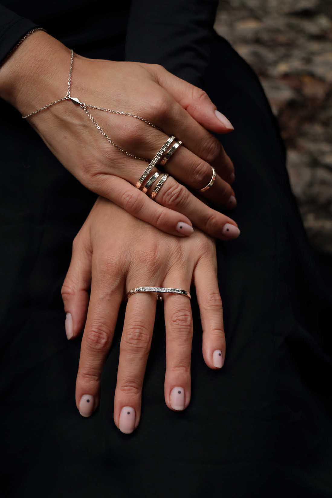 Rumi double-finger ring "We are stars" – Baies d'Erelle